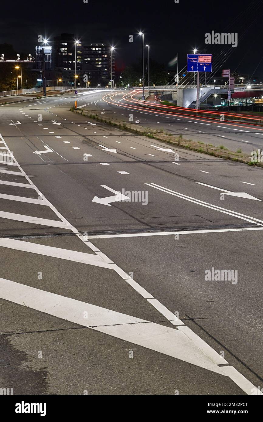 Road lanes from above Stock Photo - Alamy