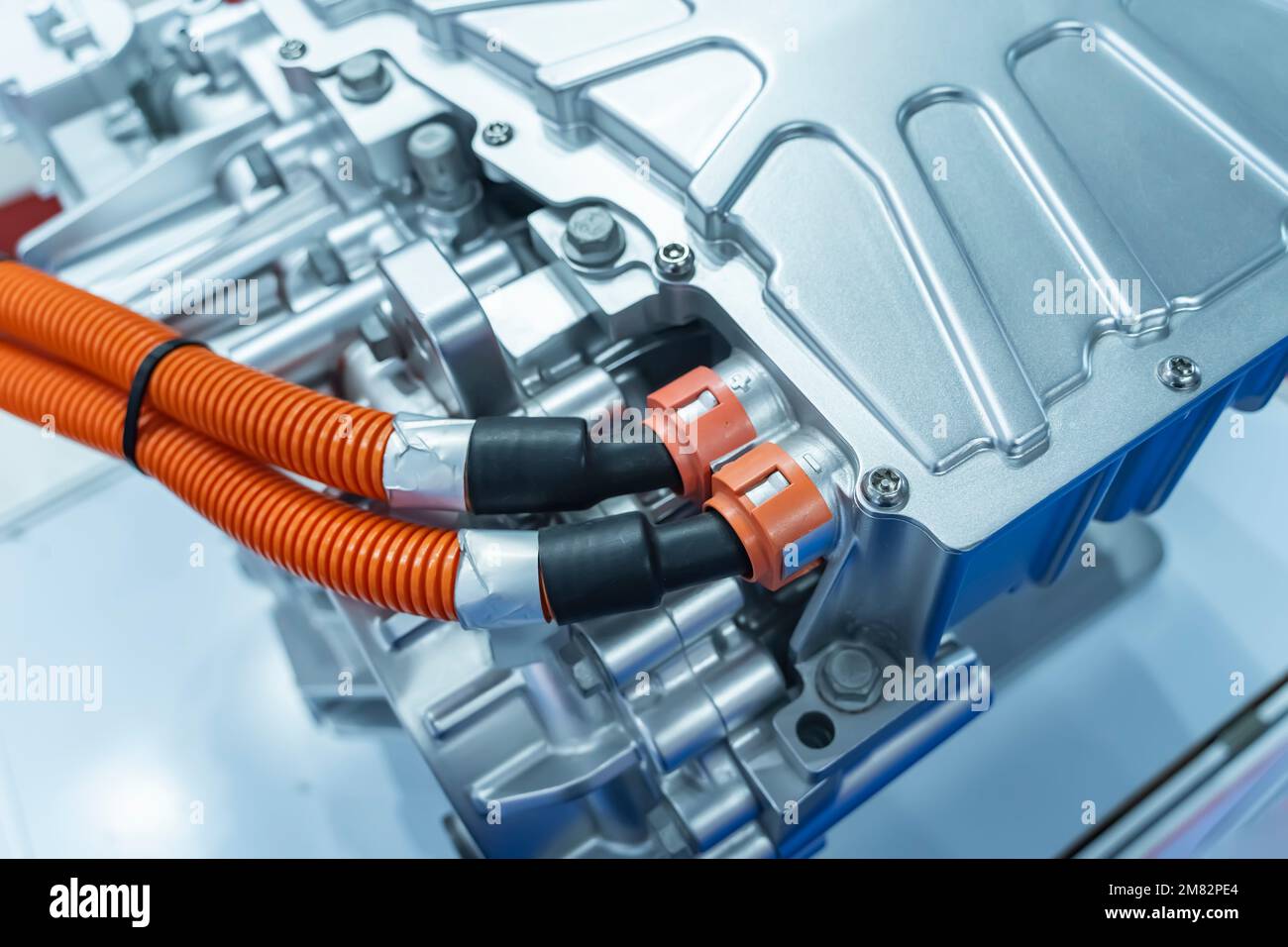 electric system of eco car engine, Automotive part concept Stock Photo ...