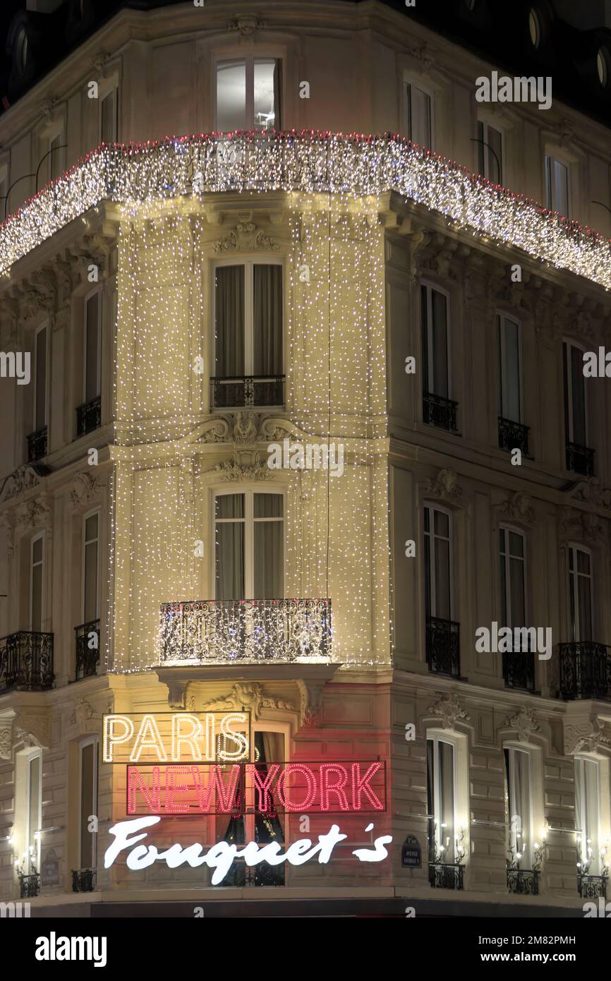 Paris, France. 20th Nov, 2022. The restaurant - Le Fouquet’s on the ...
