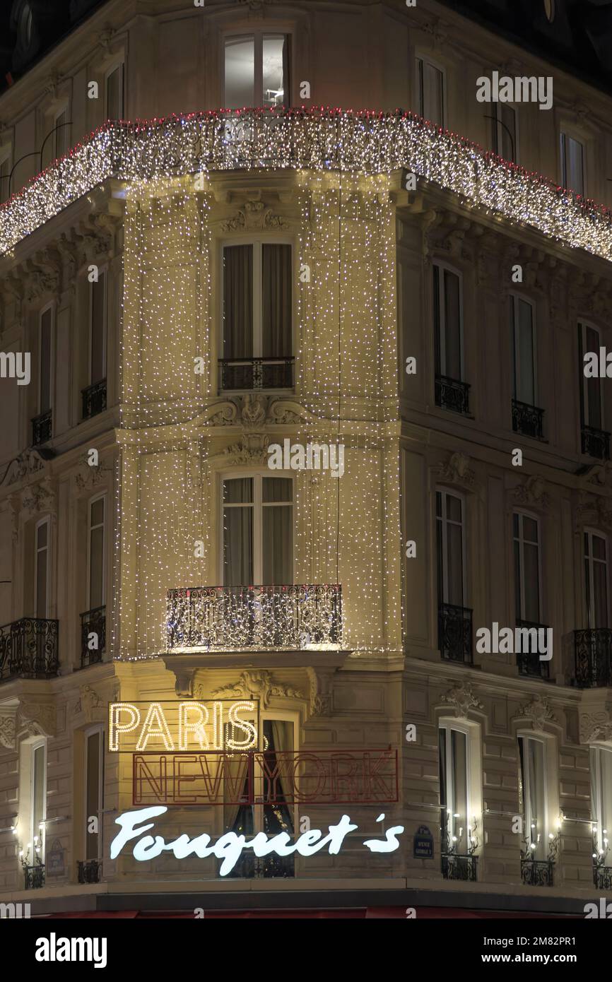 Paris, France. 20th Nov, 2022. The restaurant - Le Fouquet’s on the ...