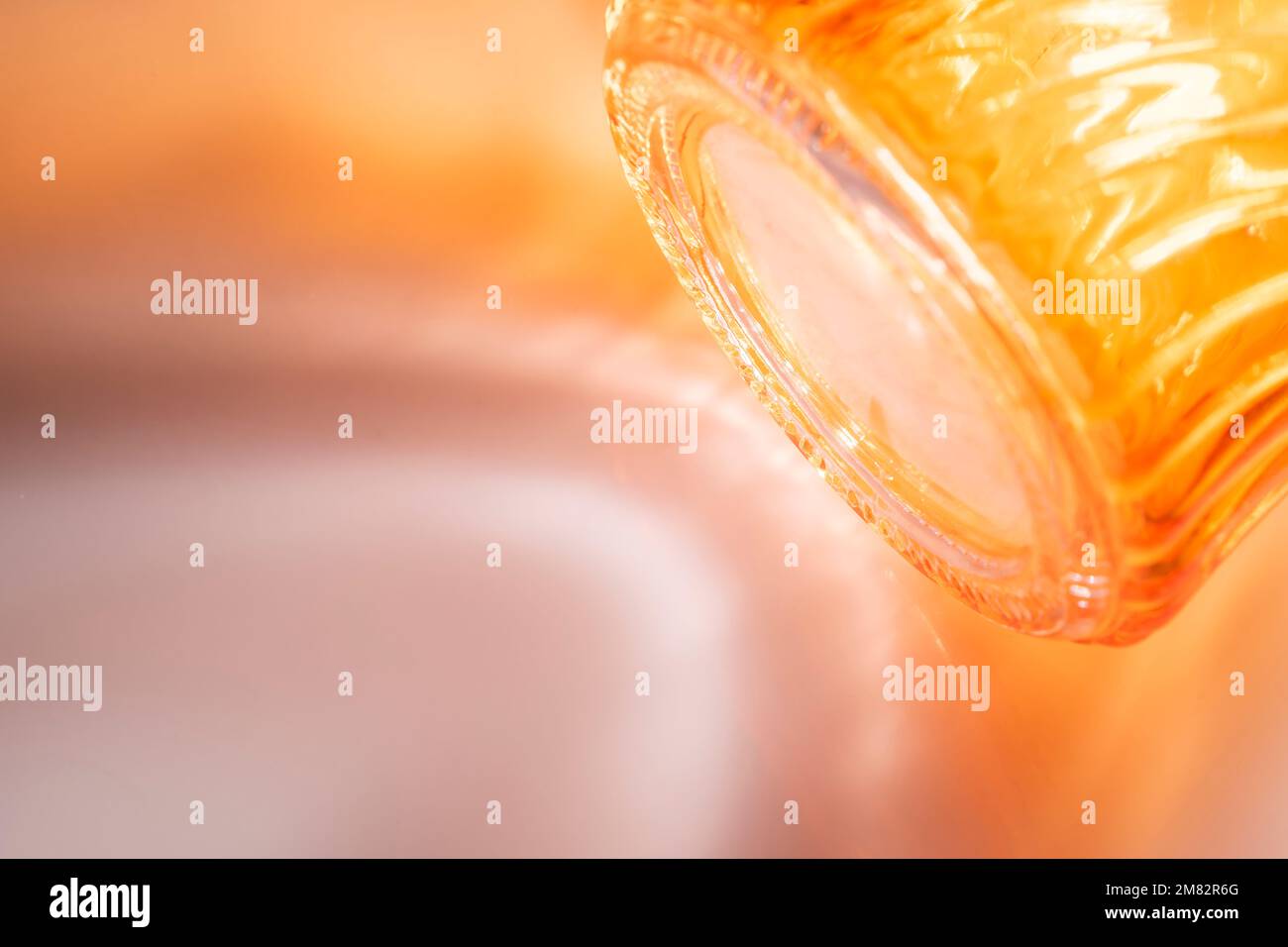 sunshine through a glass make beautiful pattern due to light infraction ...