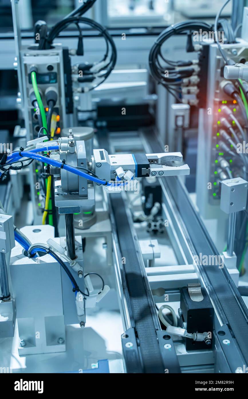 robot gripping and smart robot working on smart factory,industry 4.0 ...