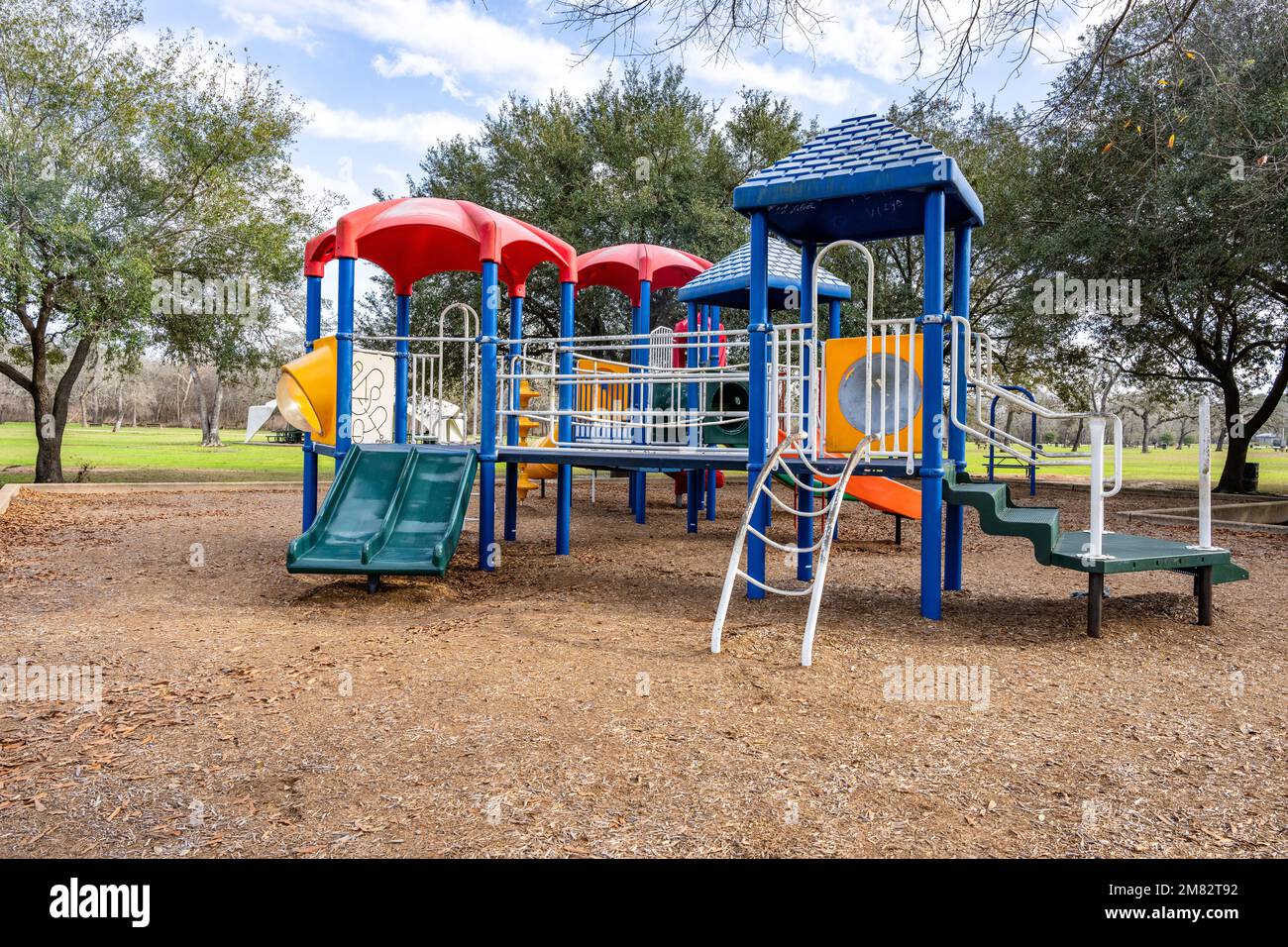 playground at park Stock Photo - Alamy