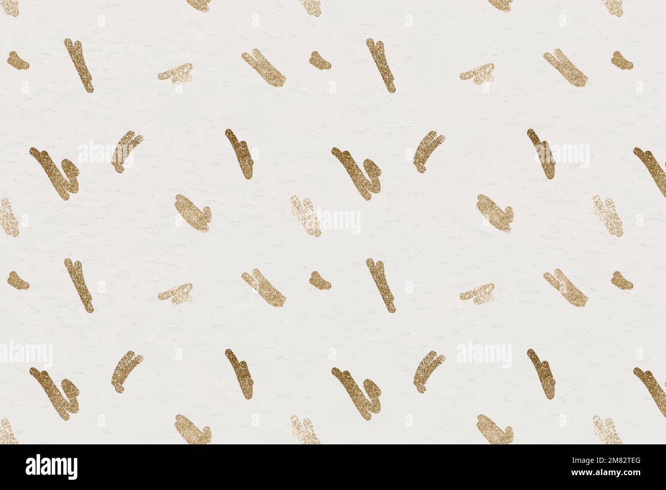Seamless shimmering gold scribble marks on a beige background vector ...