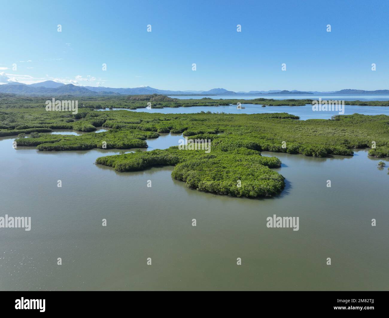 Golfo de Nicoya, Isla Venado, mangrove and other tropical islands in ...