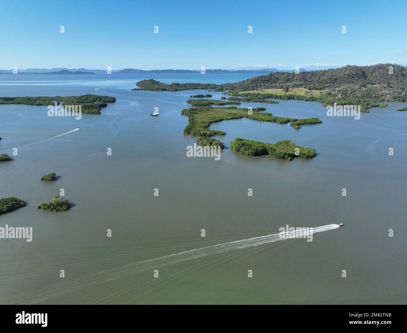 Golfo de Nicoya, Isla Venado, mangrove and other tropical islands in ...