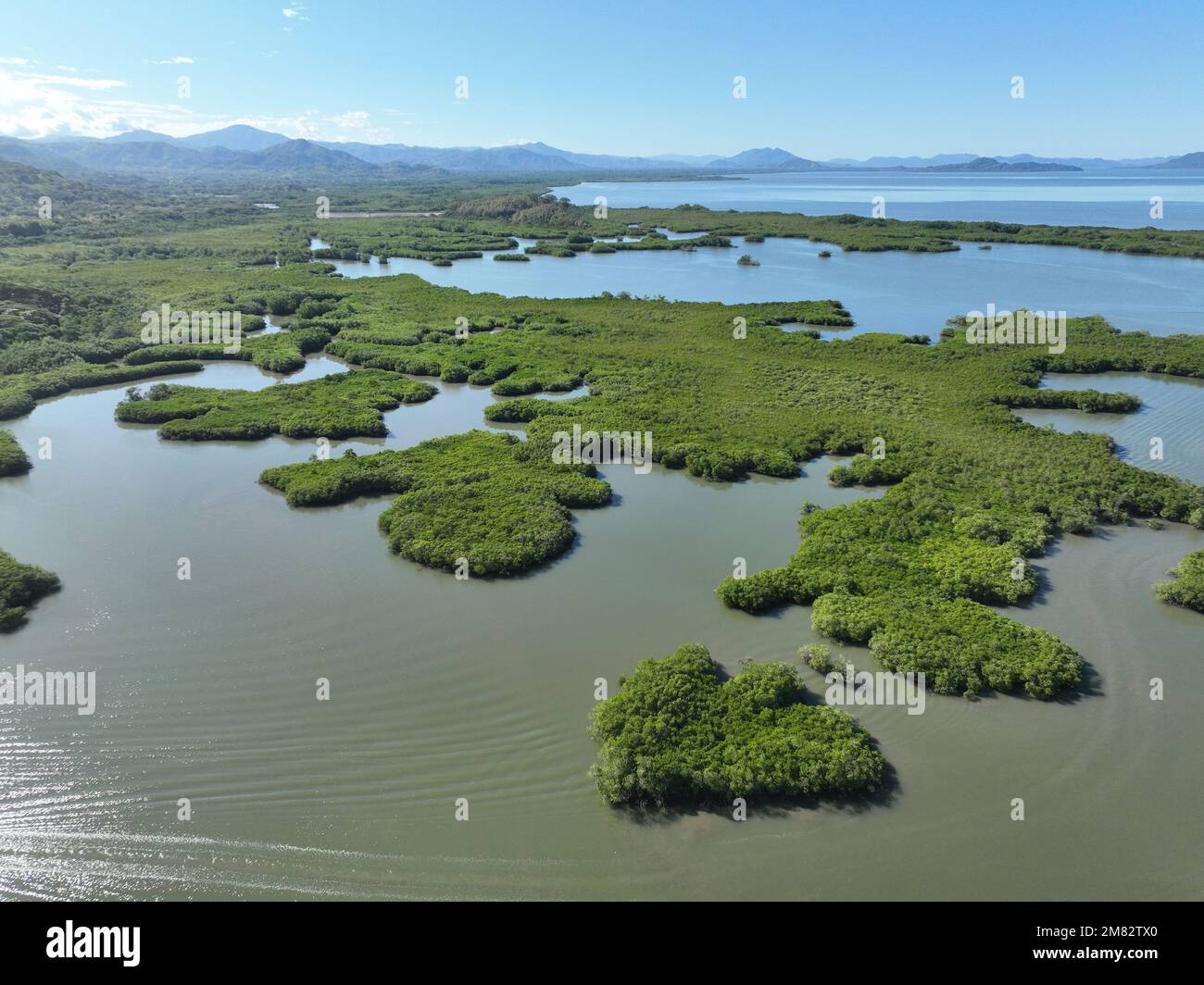 Golfo de Nicoya, Isla Venado, mangrove and other tropical islands in the Pacific of Costa Rica ...
