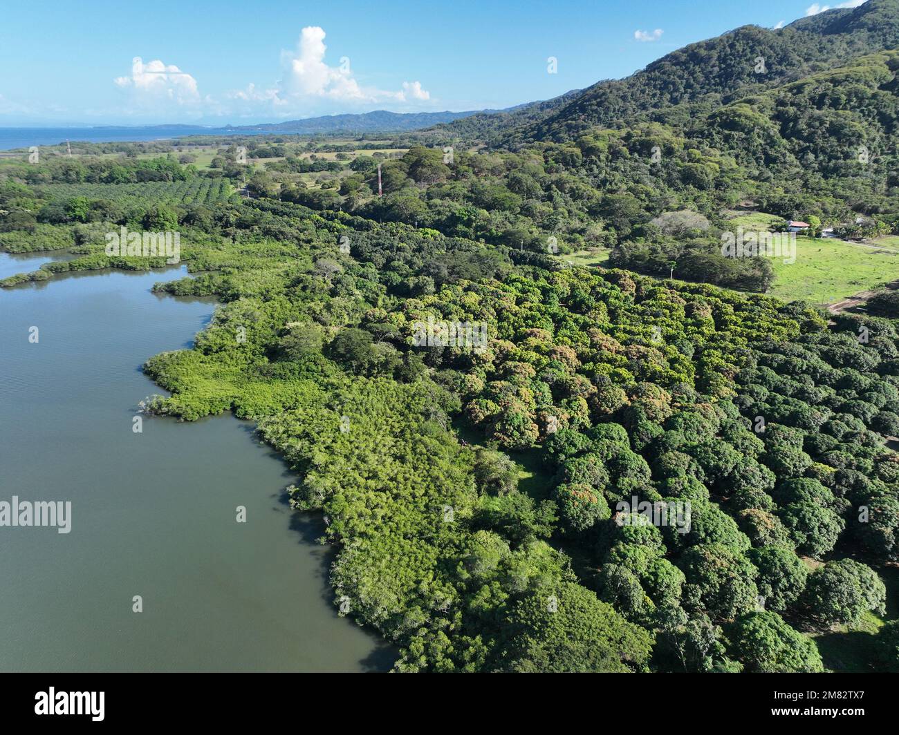 Golfo de Nicoya, Isla Venado, mangrove and other tropical islands in the Pacific of Costa Rica ...