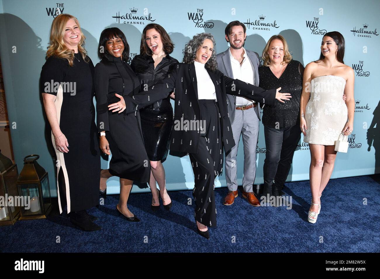 New York, USA. 11th Jan, 2023. (L-R) Laurie Ferneau, Hallmark SVP ...