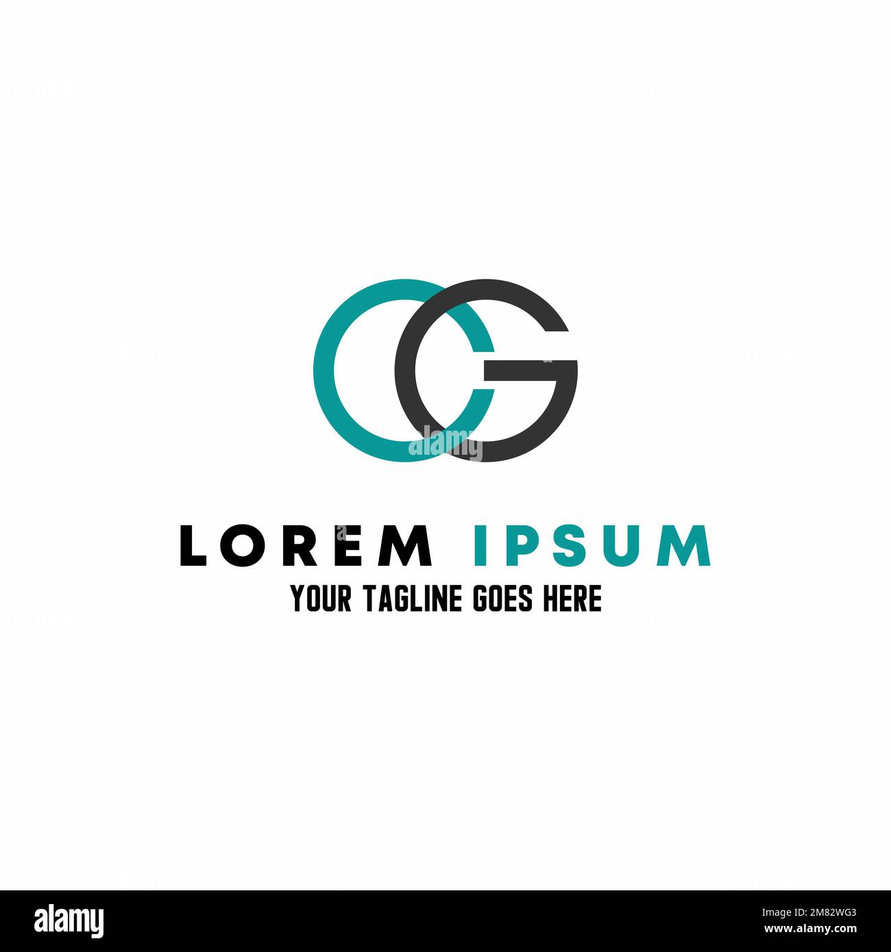 Simple letter or word CG connected line font image graphic icon logo ...