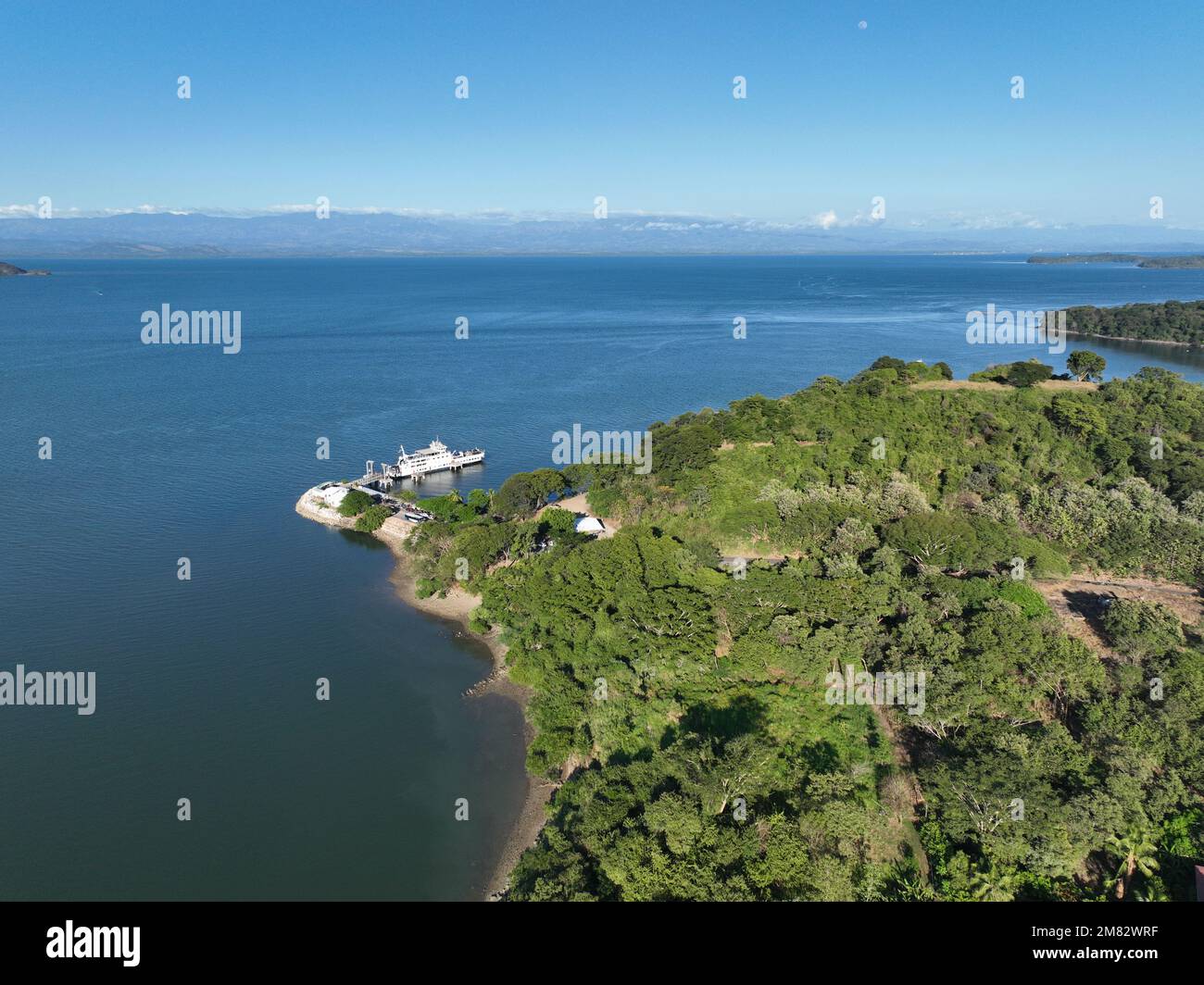 Aerial View of Playa Naranjo and the Naranjo Ferry in the Golfo de ...