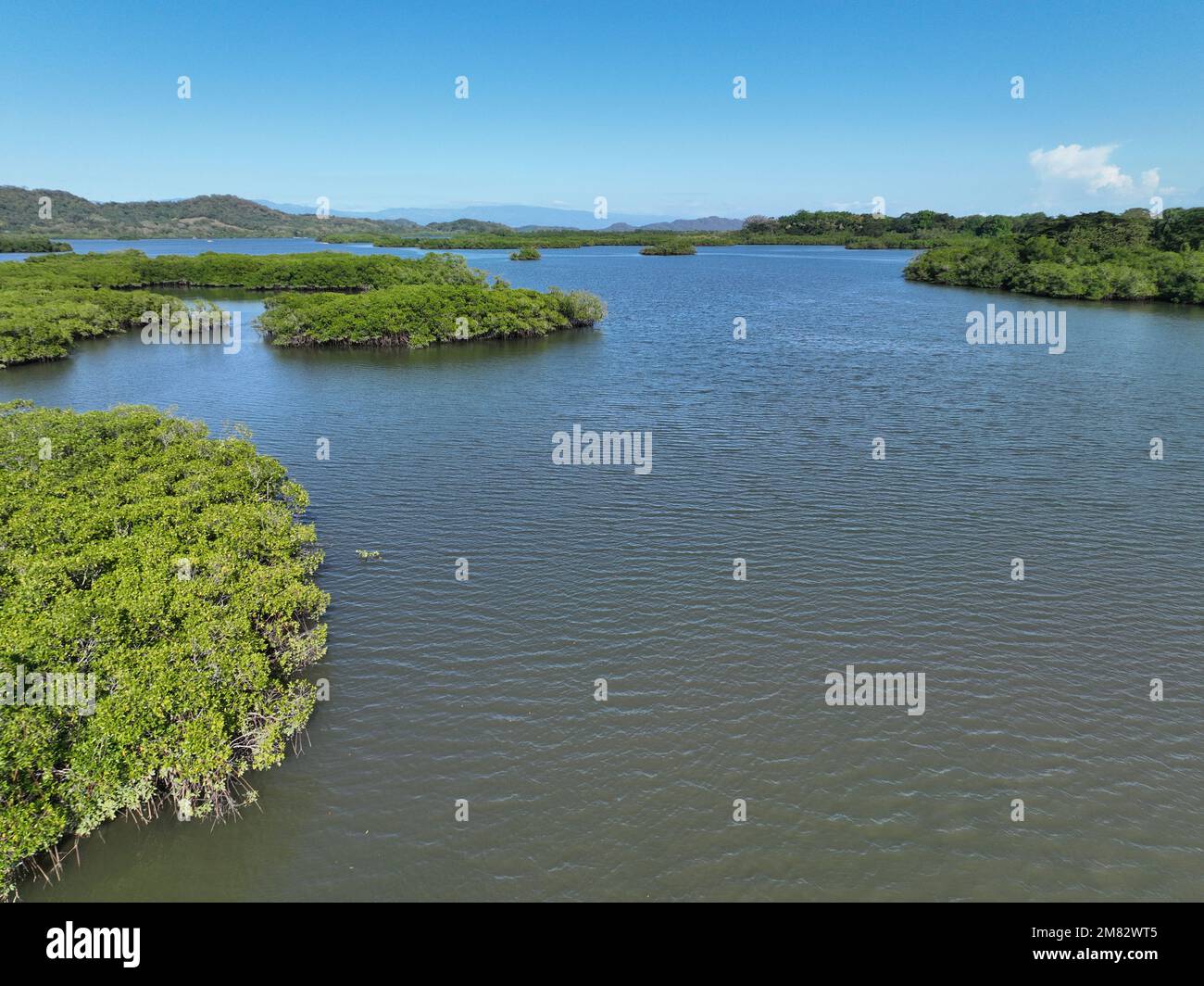 Aerial View of Playa Naranjo and the Naranjo Ferry in the Golfo de ...