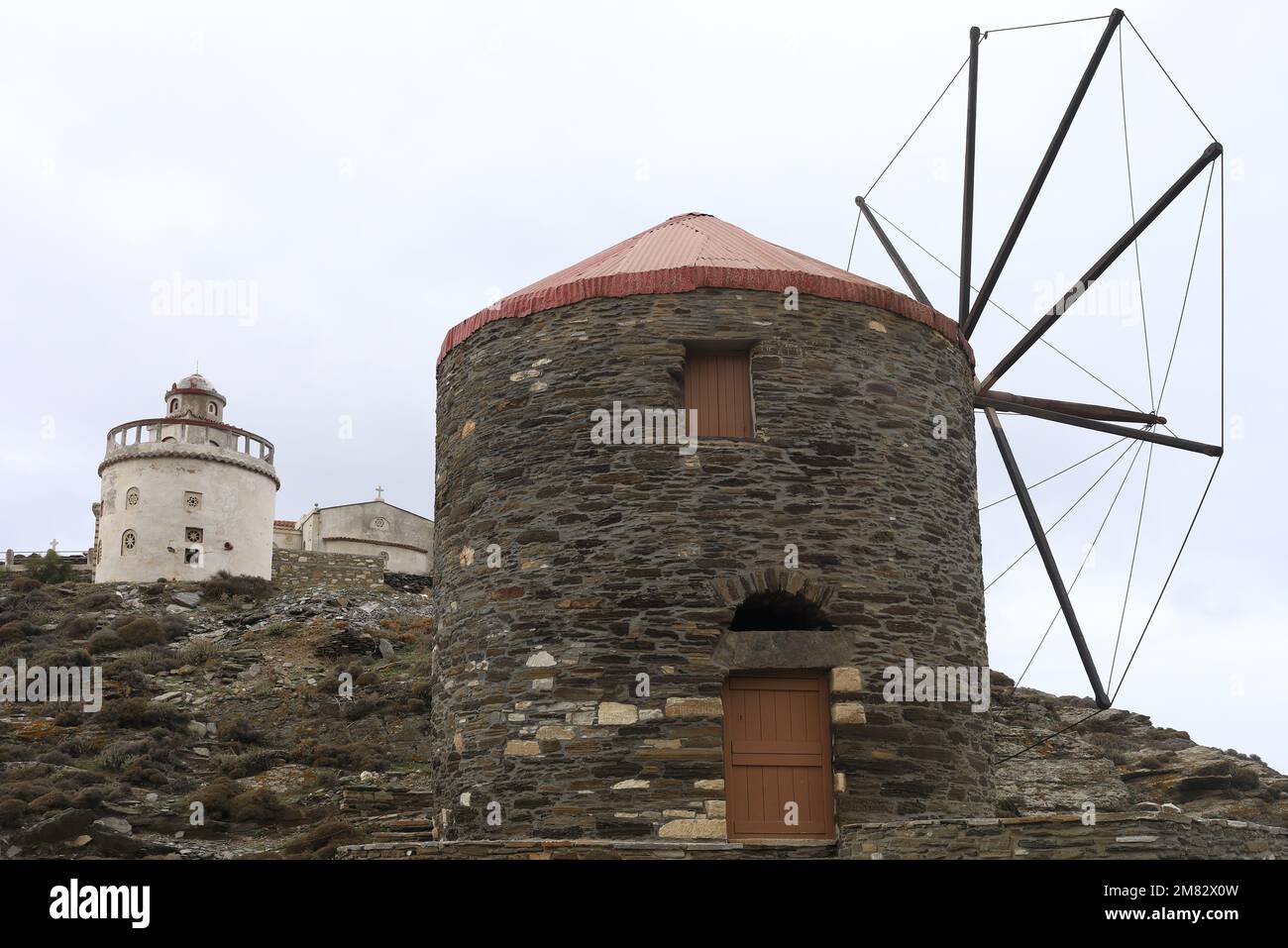 Ancient greek windmills hi-res stock photography and images - Alamy