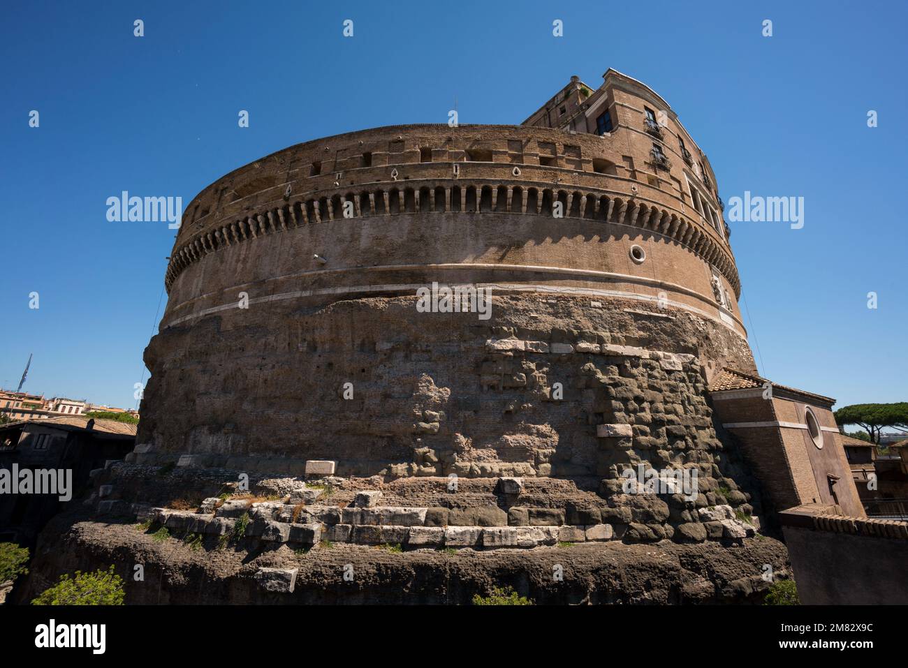 Italian Roman fort the holy angels Stock Photo - Alamy