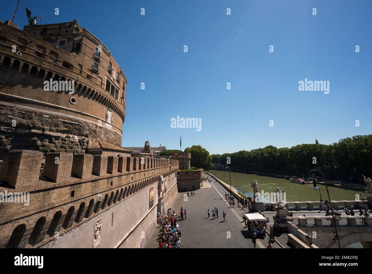 Italian Roman fort the holy angels Stock Photo - Alamy