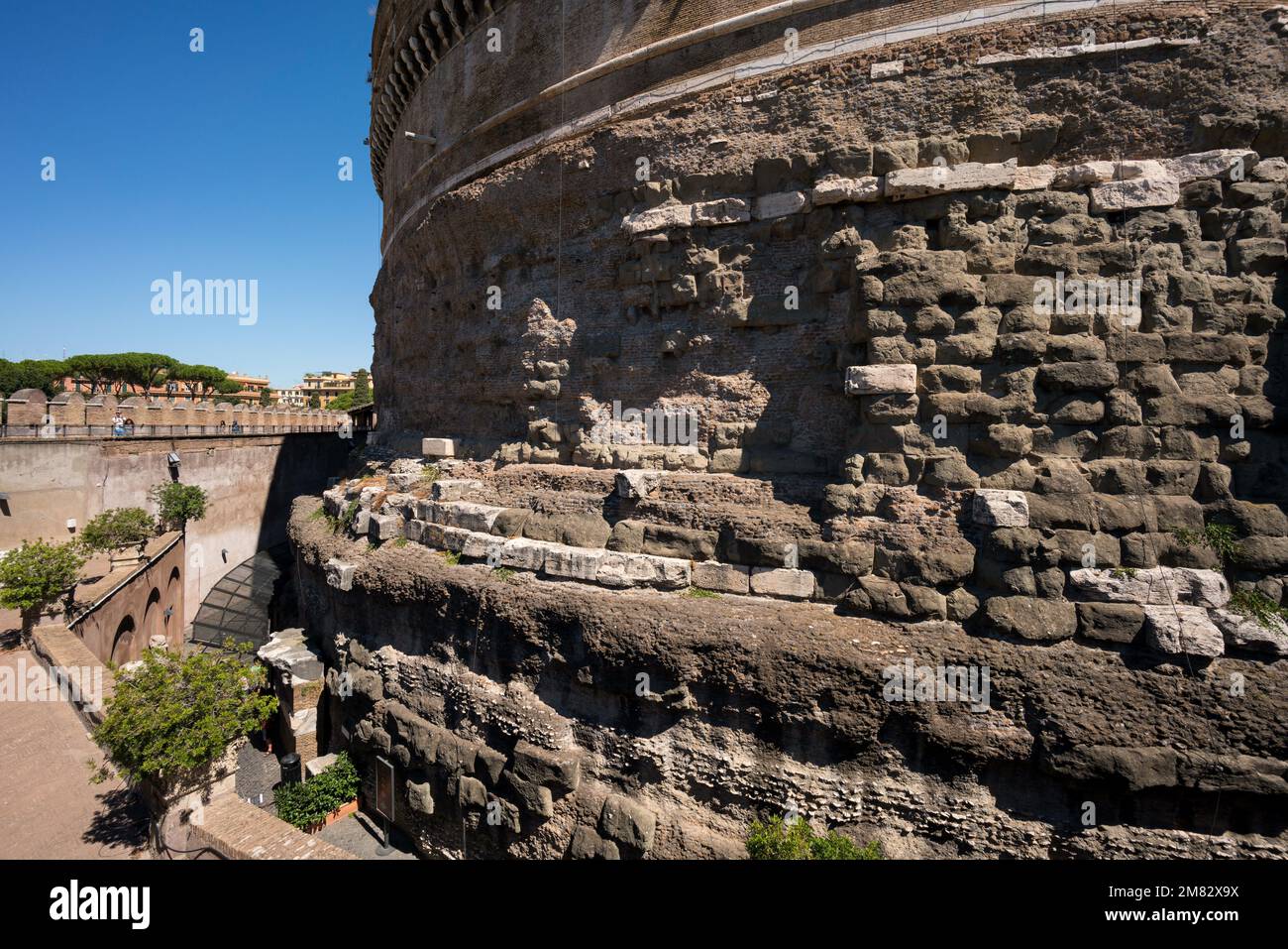Italian Roman fort the holy angels Stock Photo - Alamy