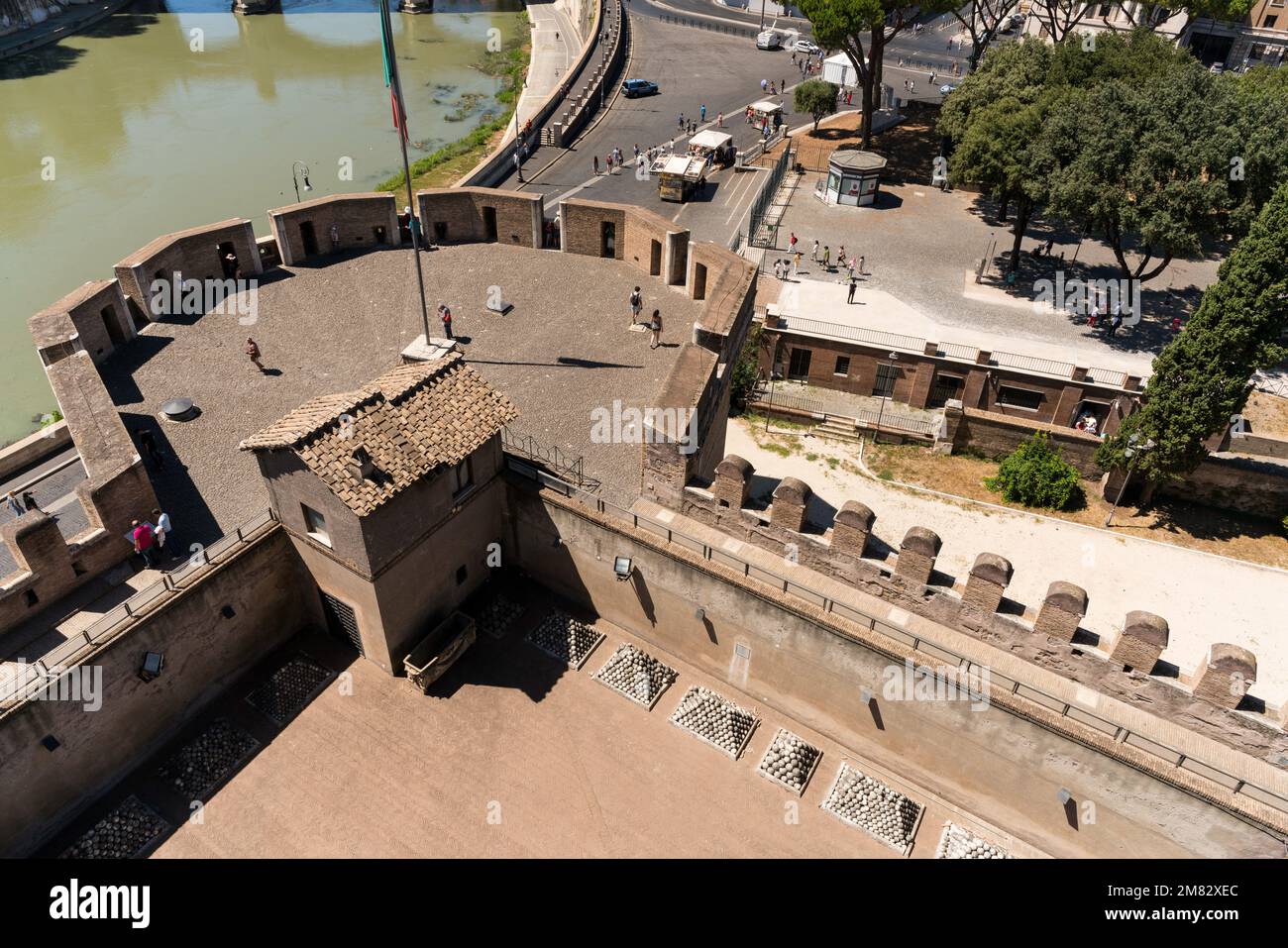 Italian Roman fort the holy angels Stock Photo - Alamy