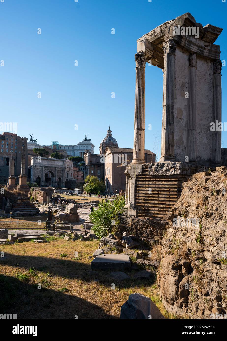 The Roman ruins in Italy Stock Photo - Alamy