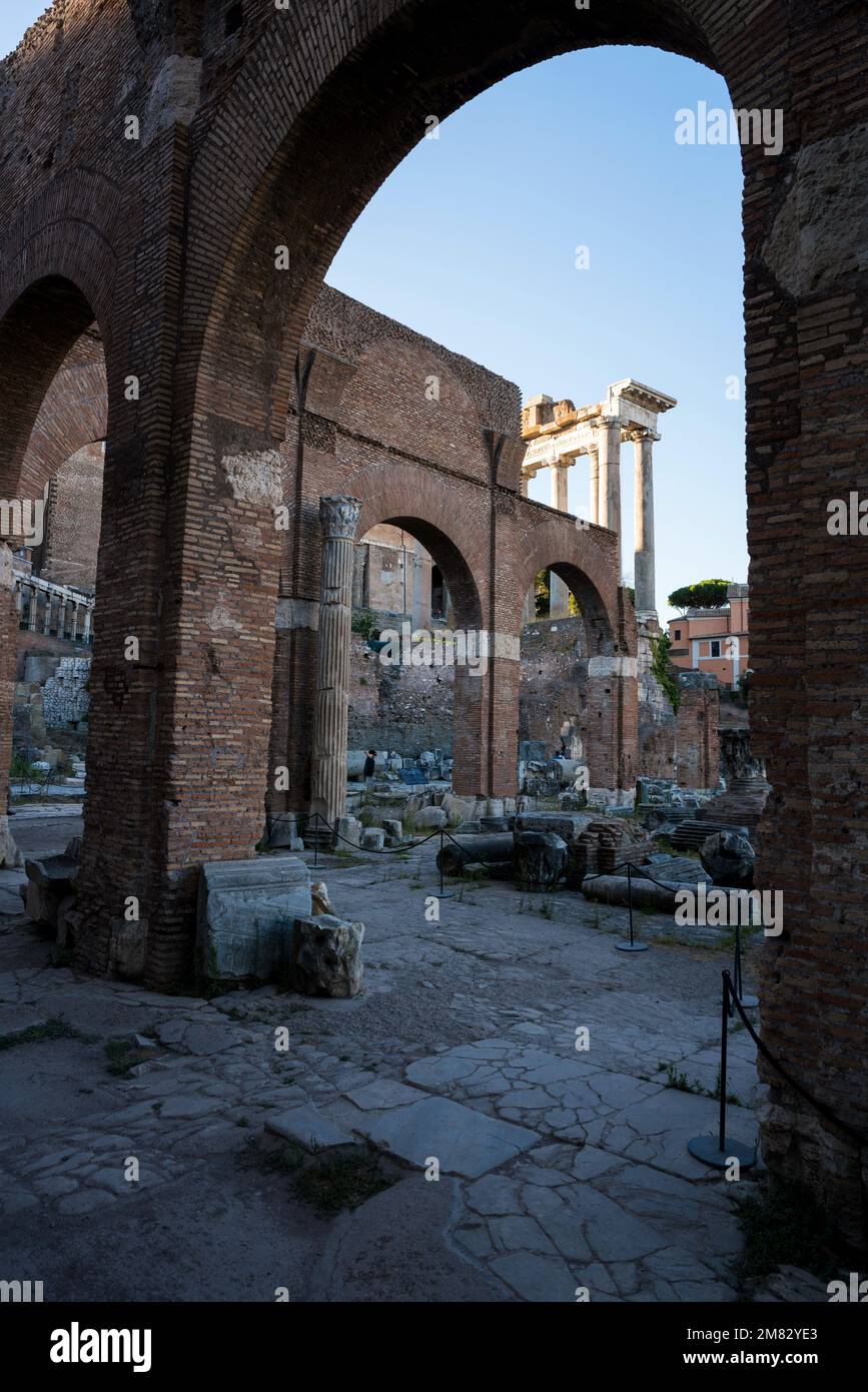 The Roman ruins in Italy Stock Photo - Alamy