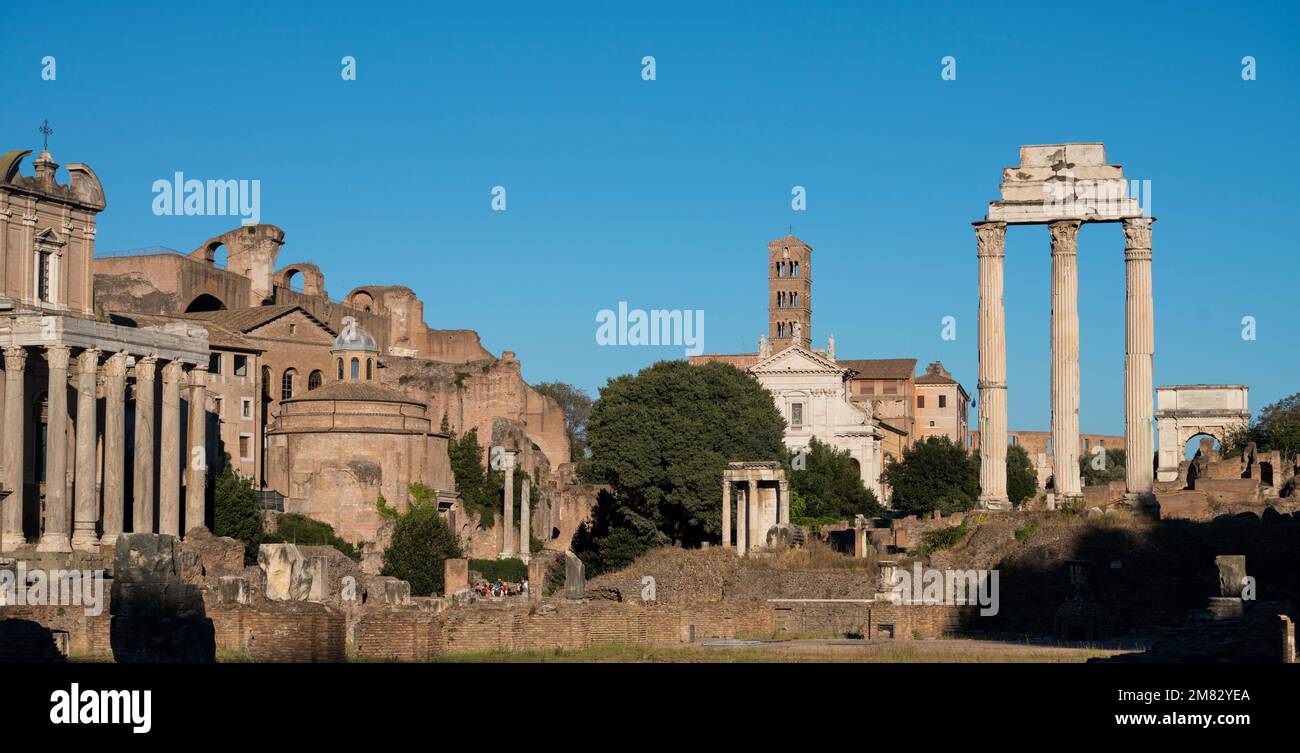The Roman ruins in Italy Stock Photo - Alamy