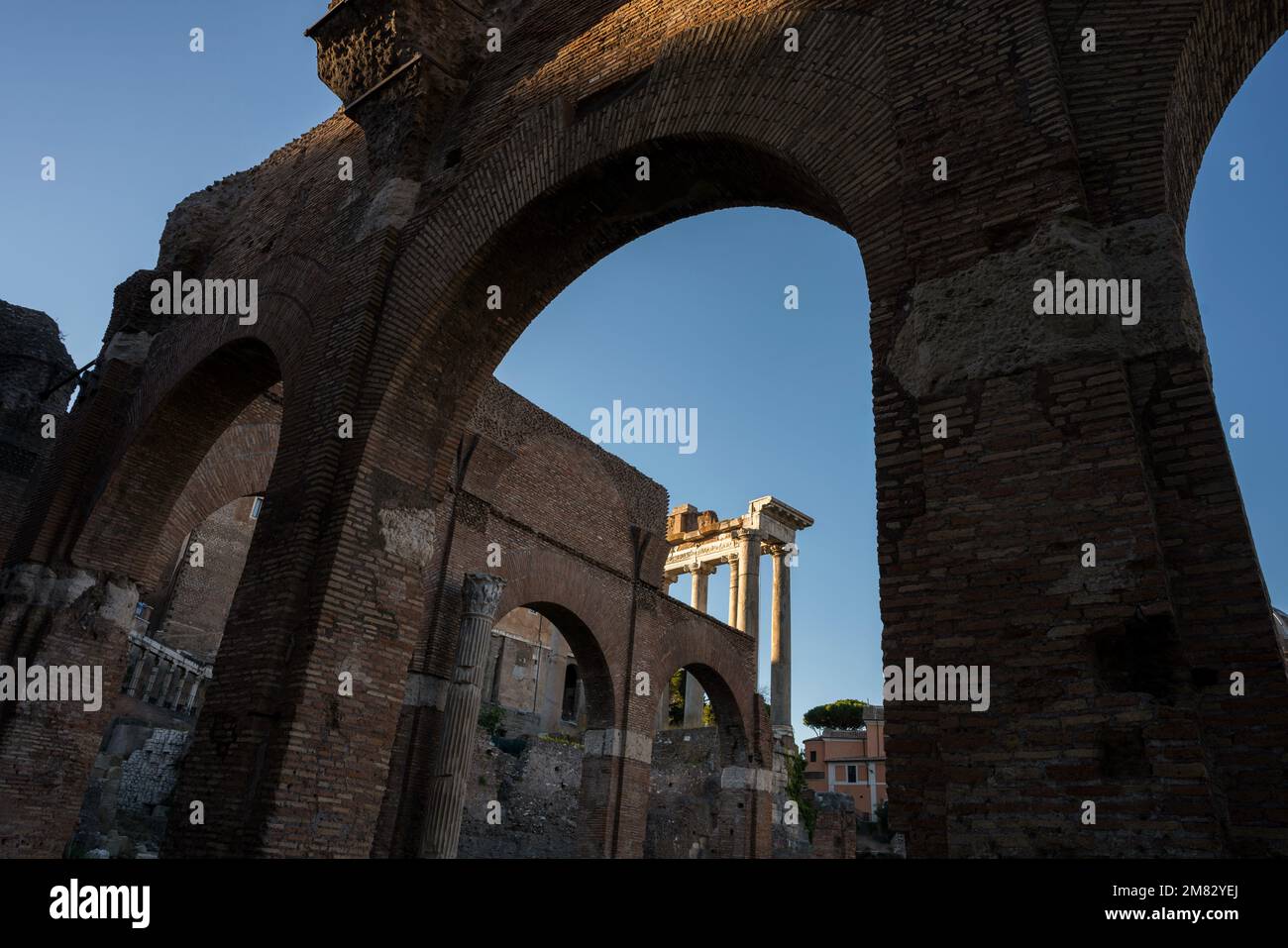 The Roman ruins in Italy Stock Photo - Alamy