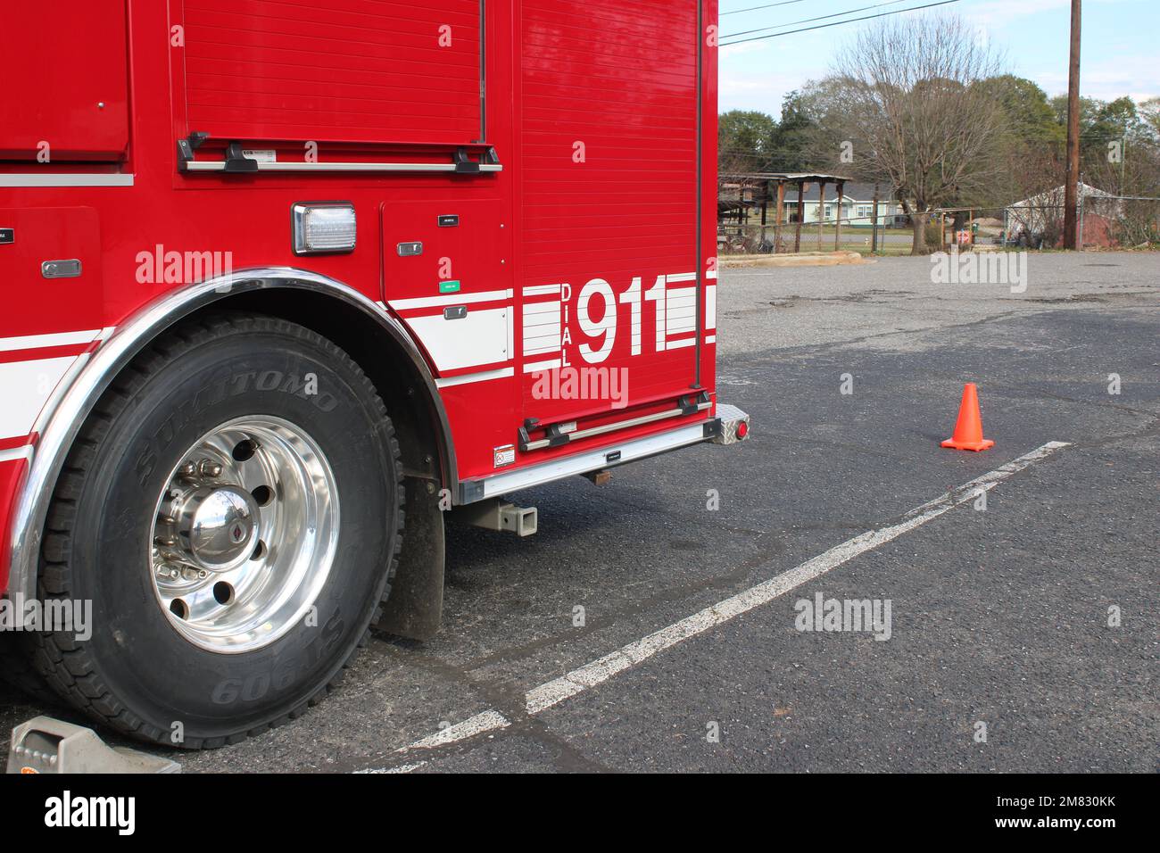 Fire truck rear hi-res stock photography and images - Alamy