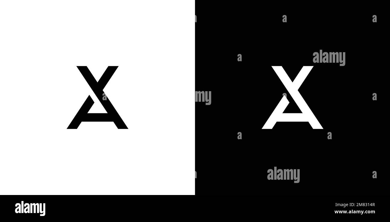 Cool and modern XA logo design 2 Stock Vector Image & Art - Alamy