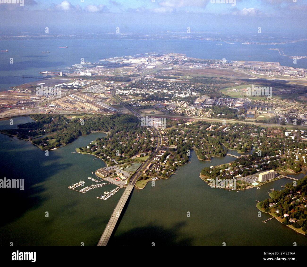 Norfolk naval base aerial hi-res stock photography and images - Alamy