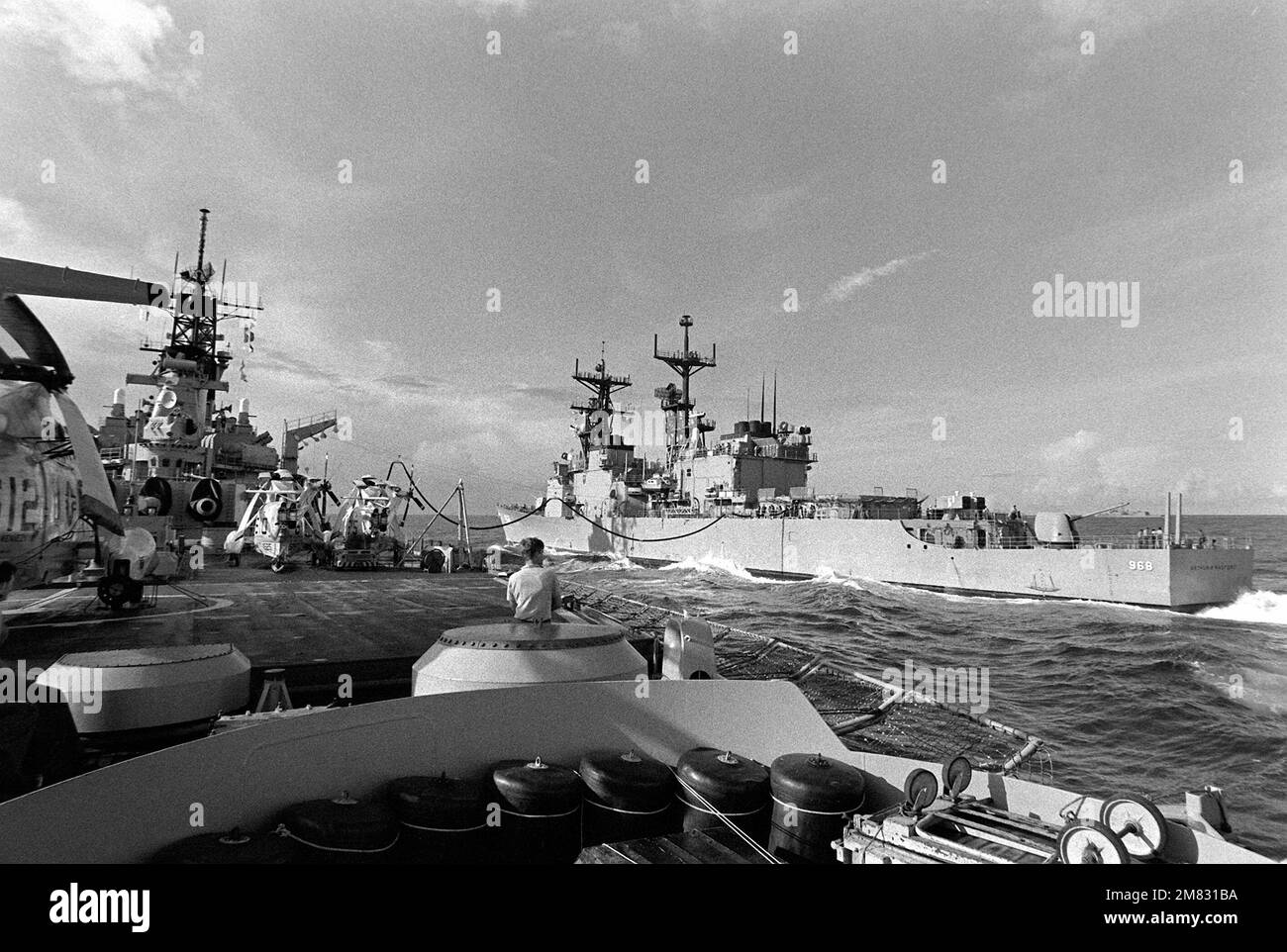 The destroyer ARTHUR W. RADFORD (DD-968) participates in an underway ...
