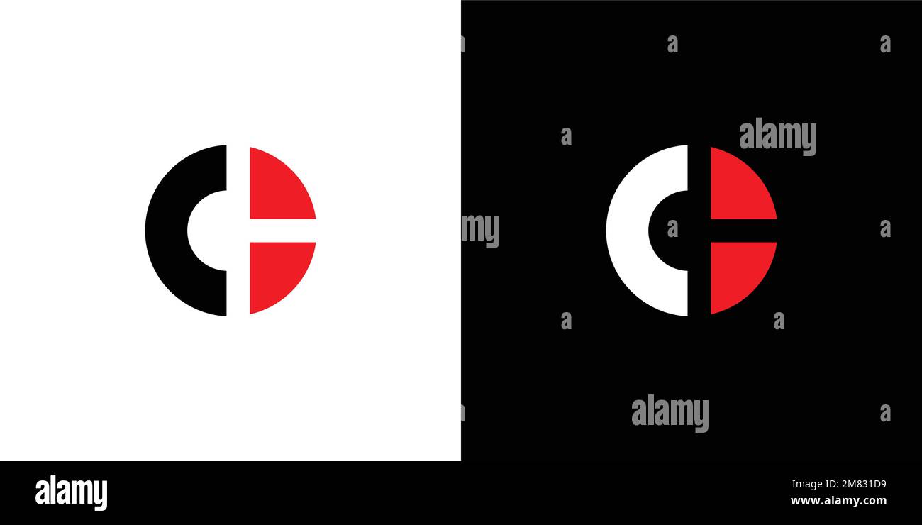 Modern and strong letter CH initials logo design Stock Vector Image ...