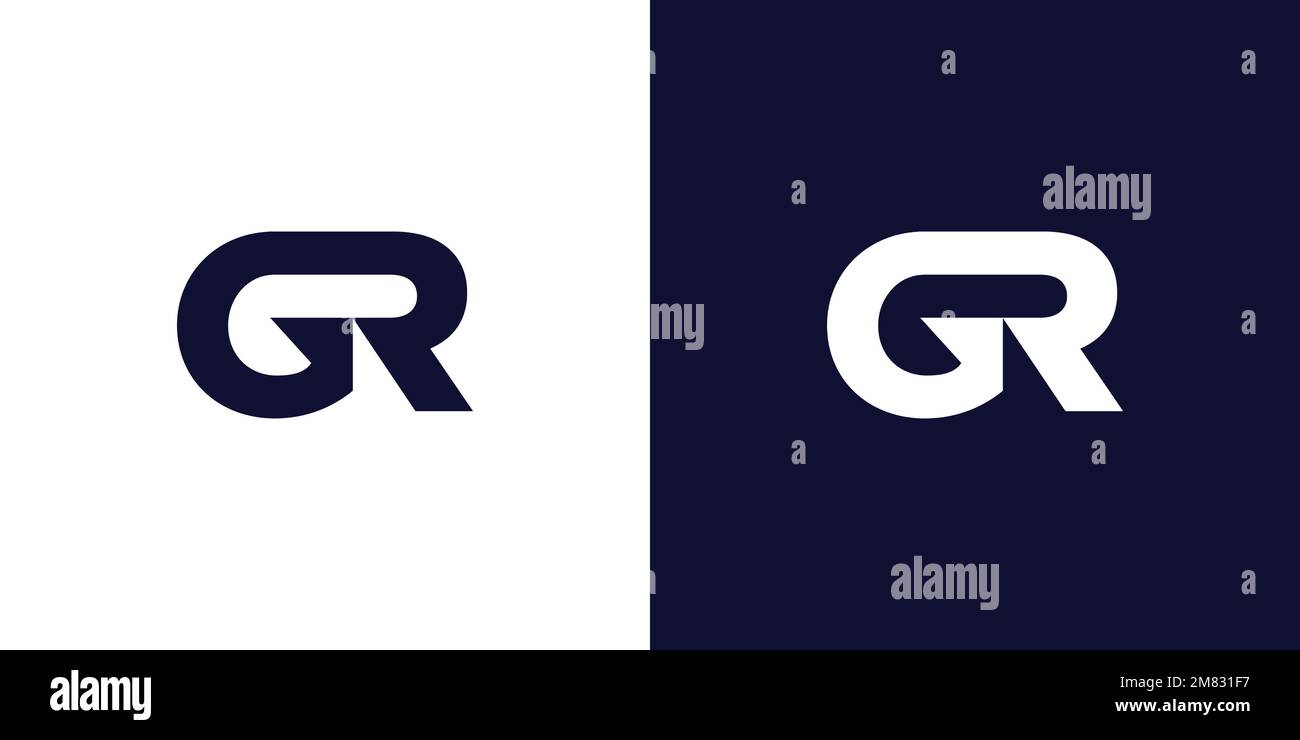 Gr initials logo hi-res stock photography and images - Alamy