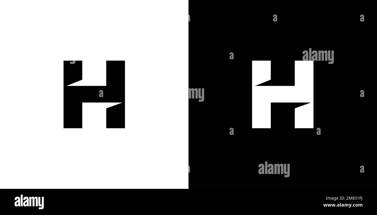 Modern and strong letter H initials logo design Stock Vector Image ...