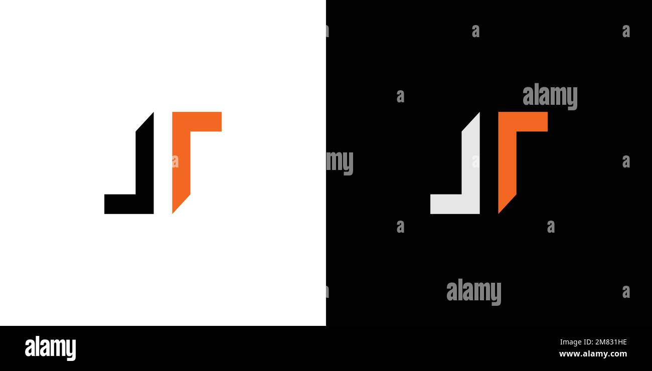 Modern and strong letter JR initials logo design Stock Vector Image ...