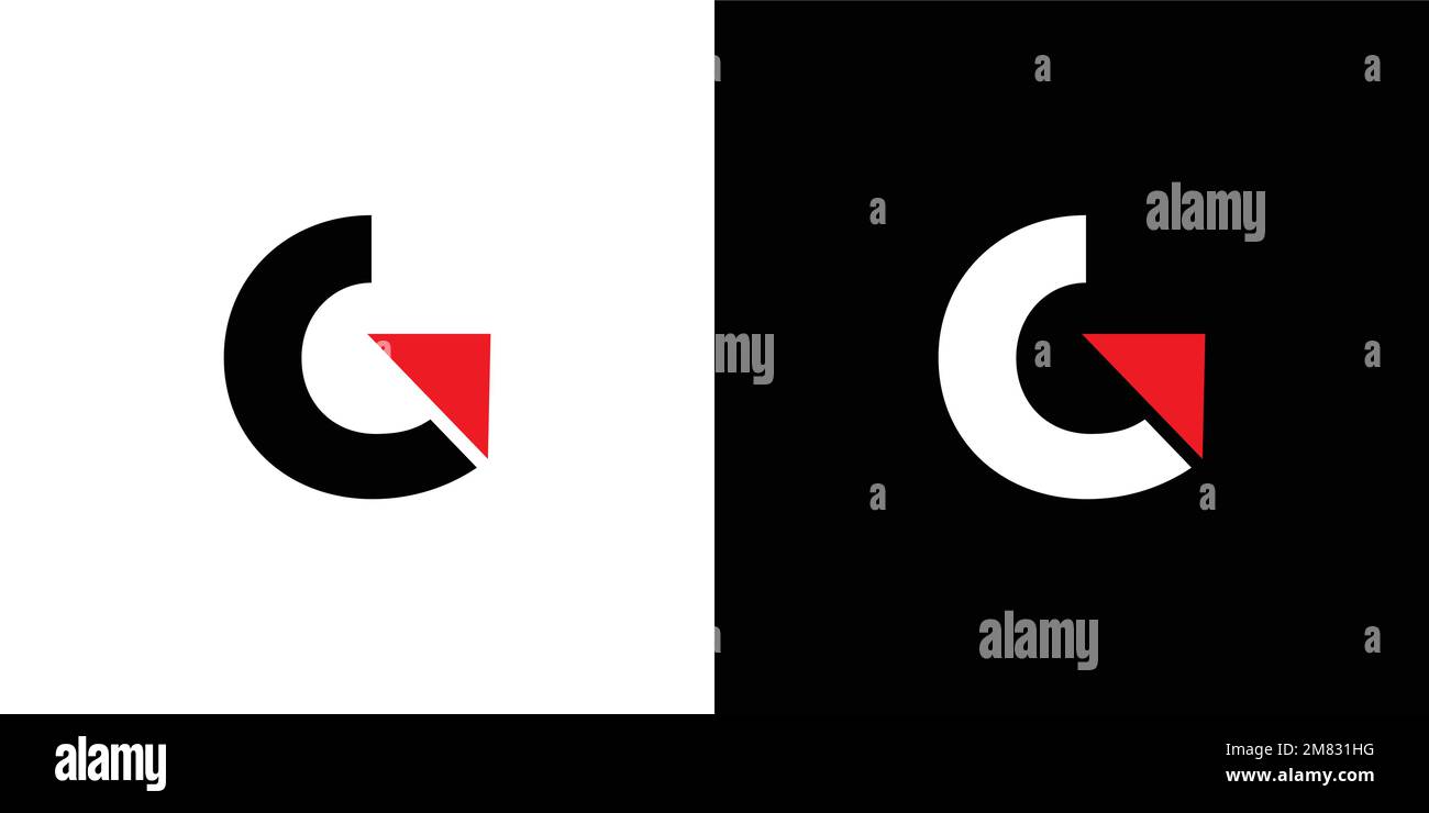 Modern and strong letter G initials logo design Stock Vector Image ...