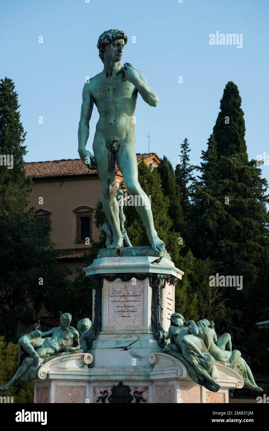 Italian Michelangelo square Stock Photo - Alamy
