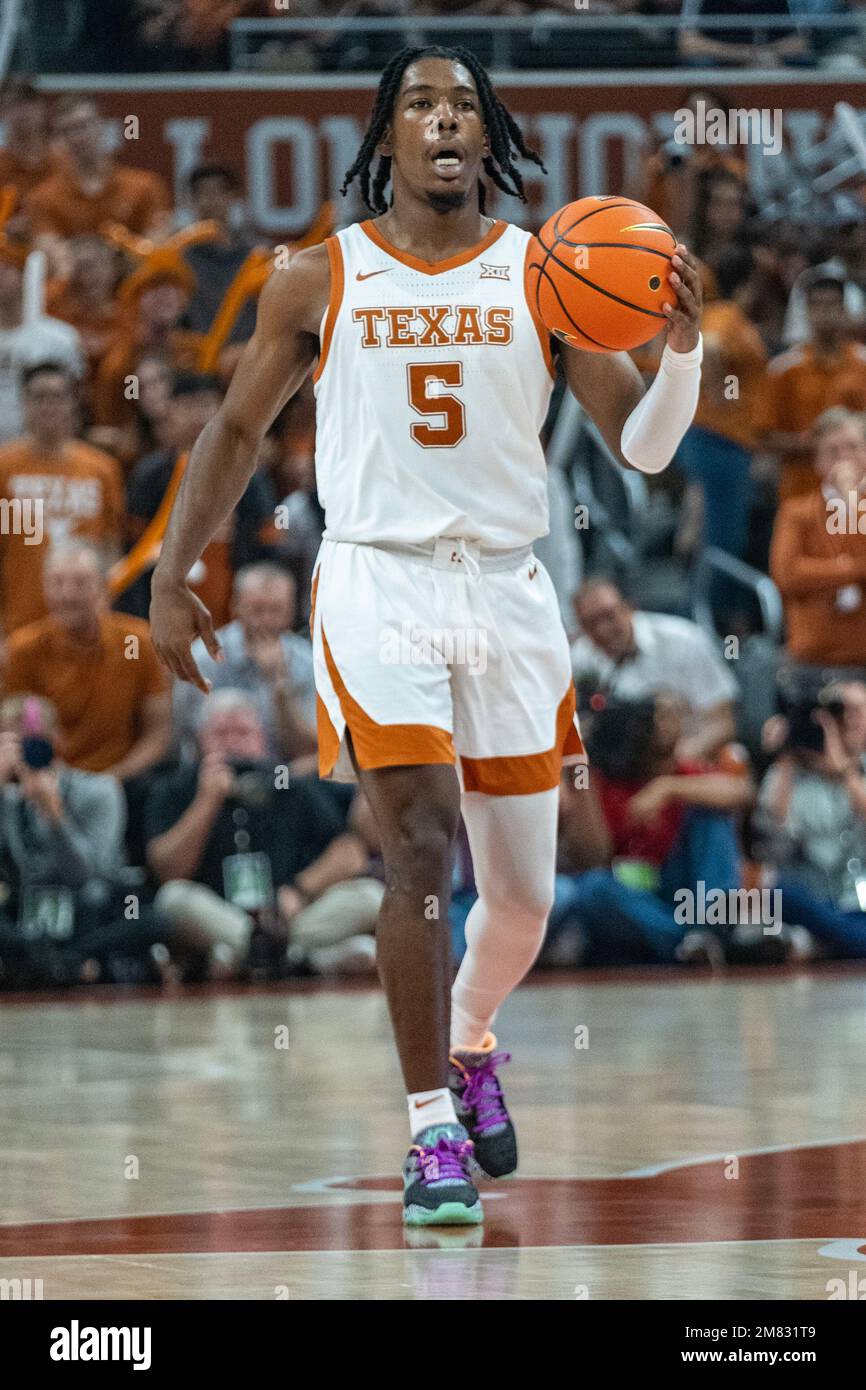 Texas, USA. 11th Jan, 2023. Marcus Carr #5 of the Texas Longhorns in ...