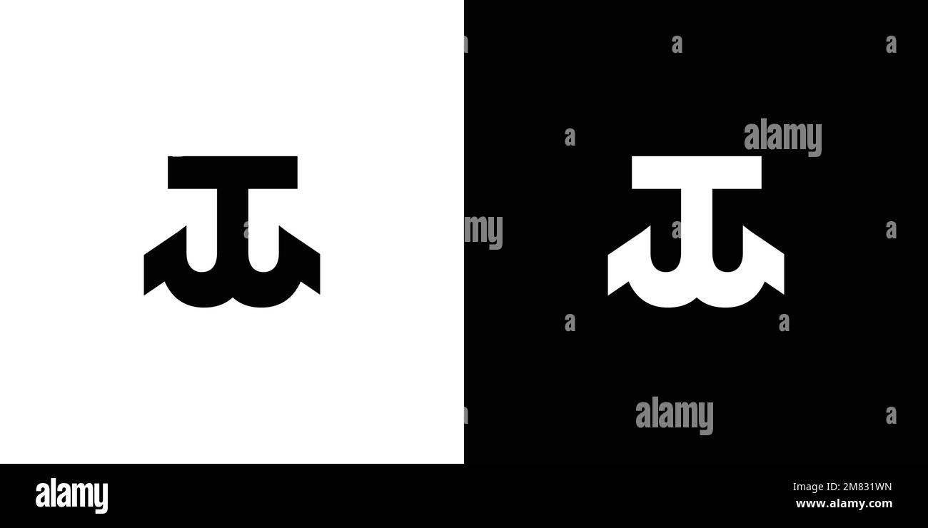 Modern and unique letter TW initials logo design Stock Vector Image ...