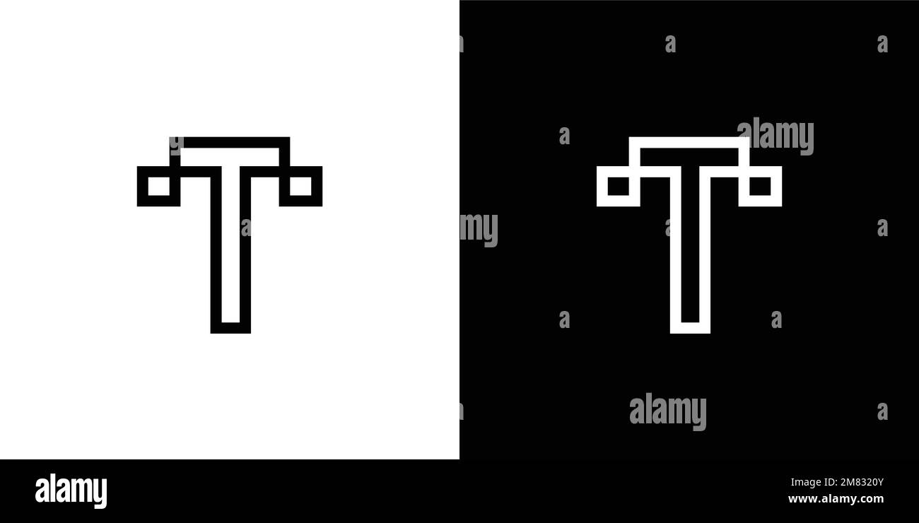 Modern and unique letter T initials logo design Stock Vector Image ...