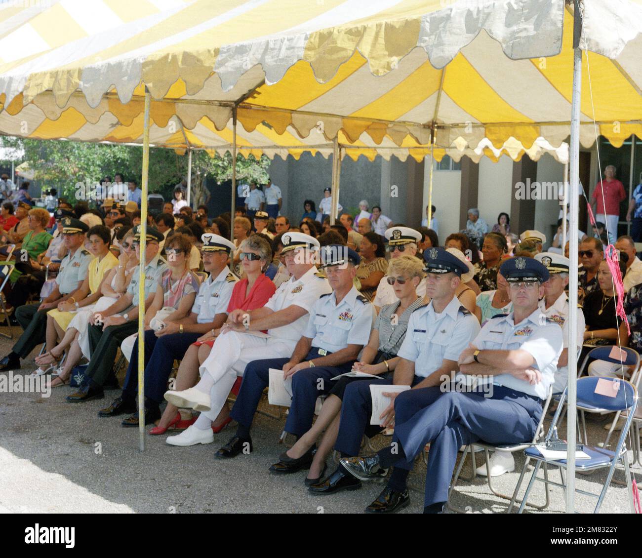 Distinguished guests attend a Veteran's Day memorial service at the ...