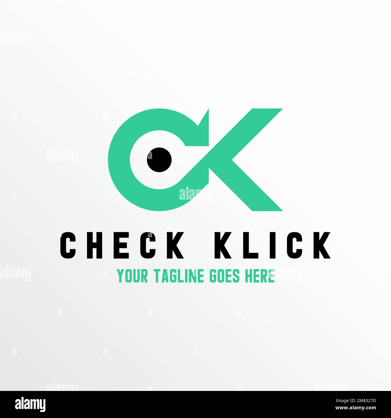 Simple and unique letter or word CK connected font image graphic icon logo design abstract ...