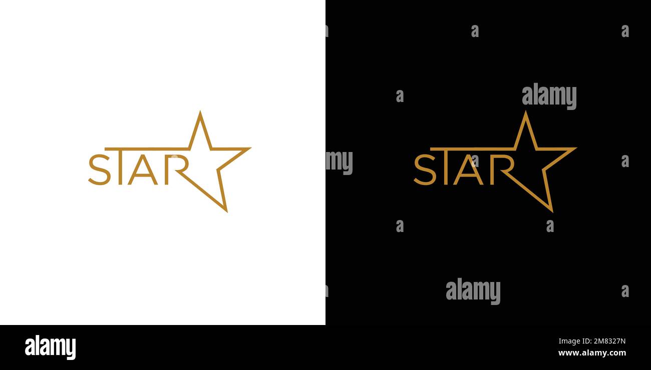Unique and modern star logo design Stock Vector Image & Art - Alamy