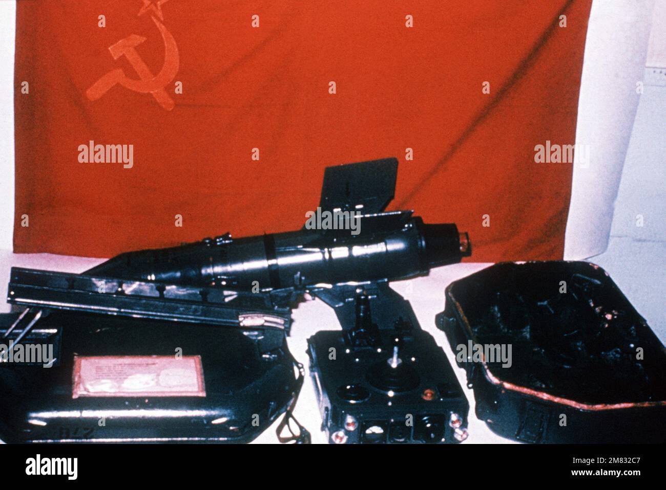 Components of the Soviet Sagger AT-3 Anti-Tank Guided Weapon (ATGW ...