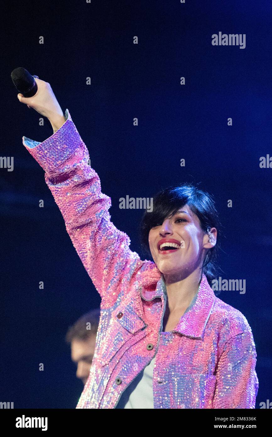 Paris, France, January 11, 2023, Exclusive.Jennifer Ayache performs ...