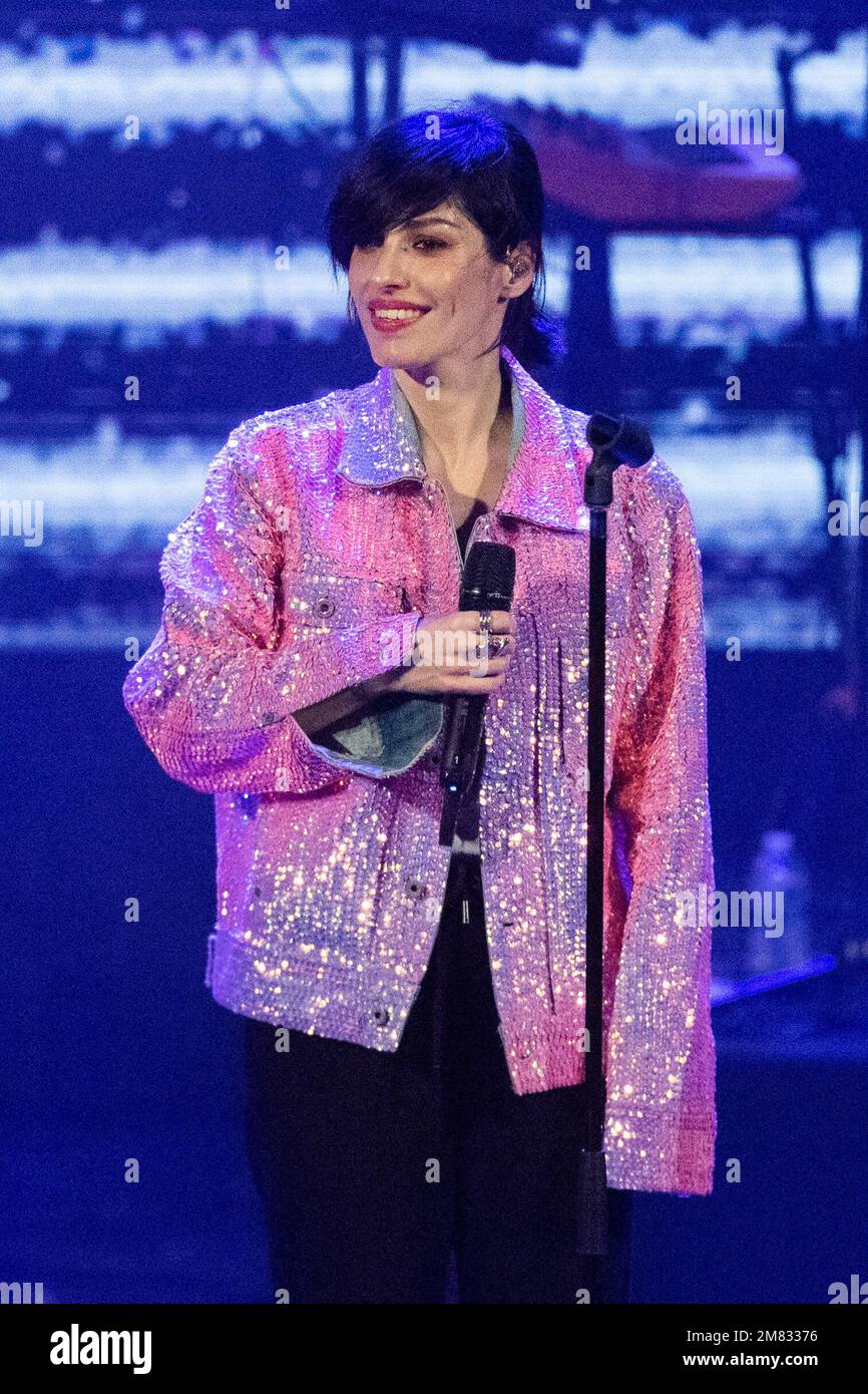 Paris, France, January 11, 2023, Exclusive.Jennifer Ayache performs ...