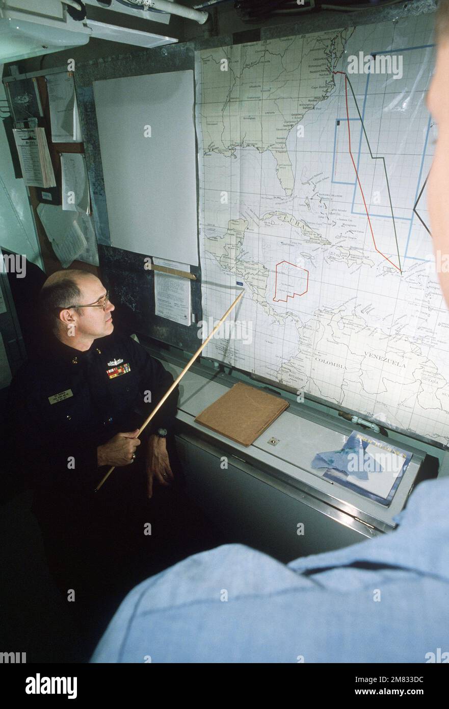 CHIEF Intelligence SPECIALIST Edward H. Barron gives an intelligence ...