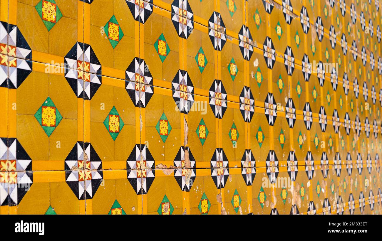 Traditional portuguese tile Azulejo wall Stock Photo - Alamy