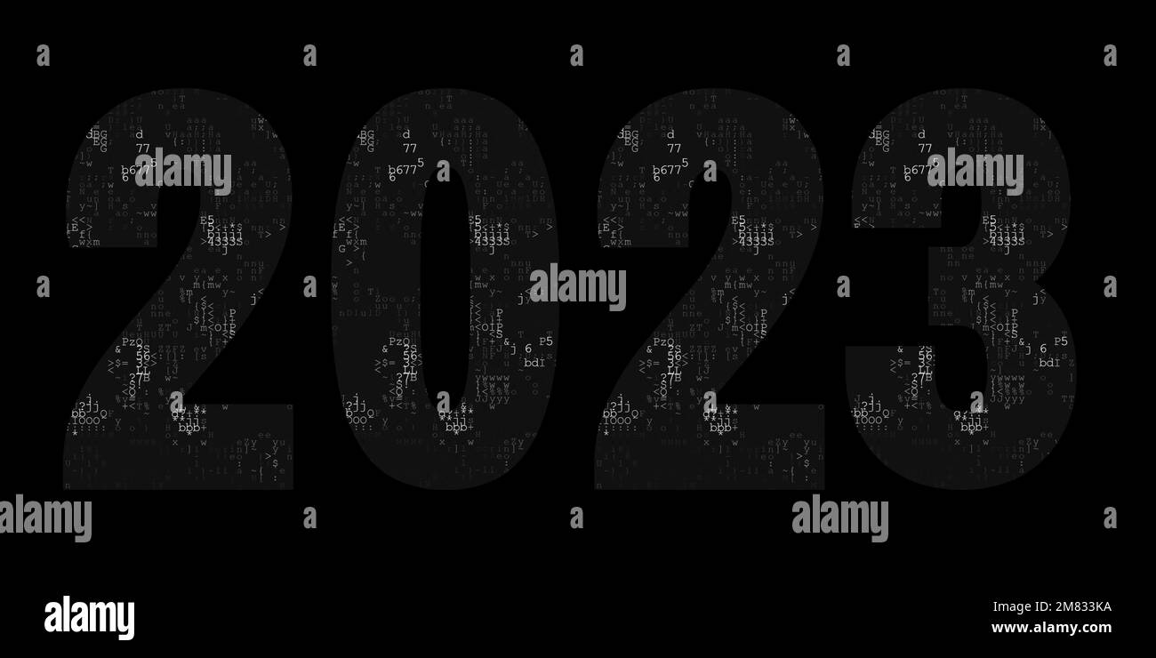 2023 card design Black and White Stock Photos & Images - Alamy