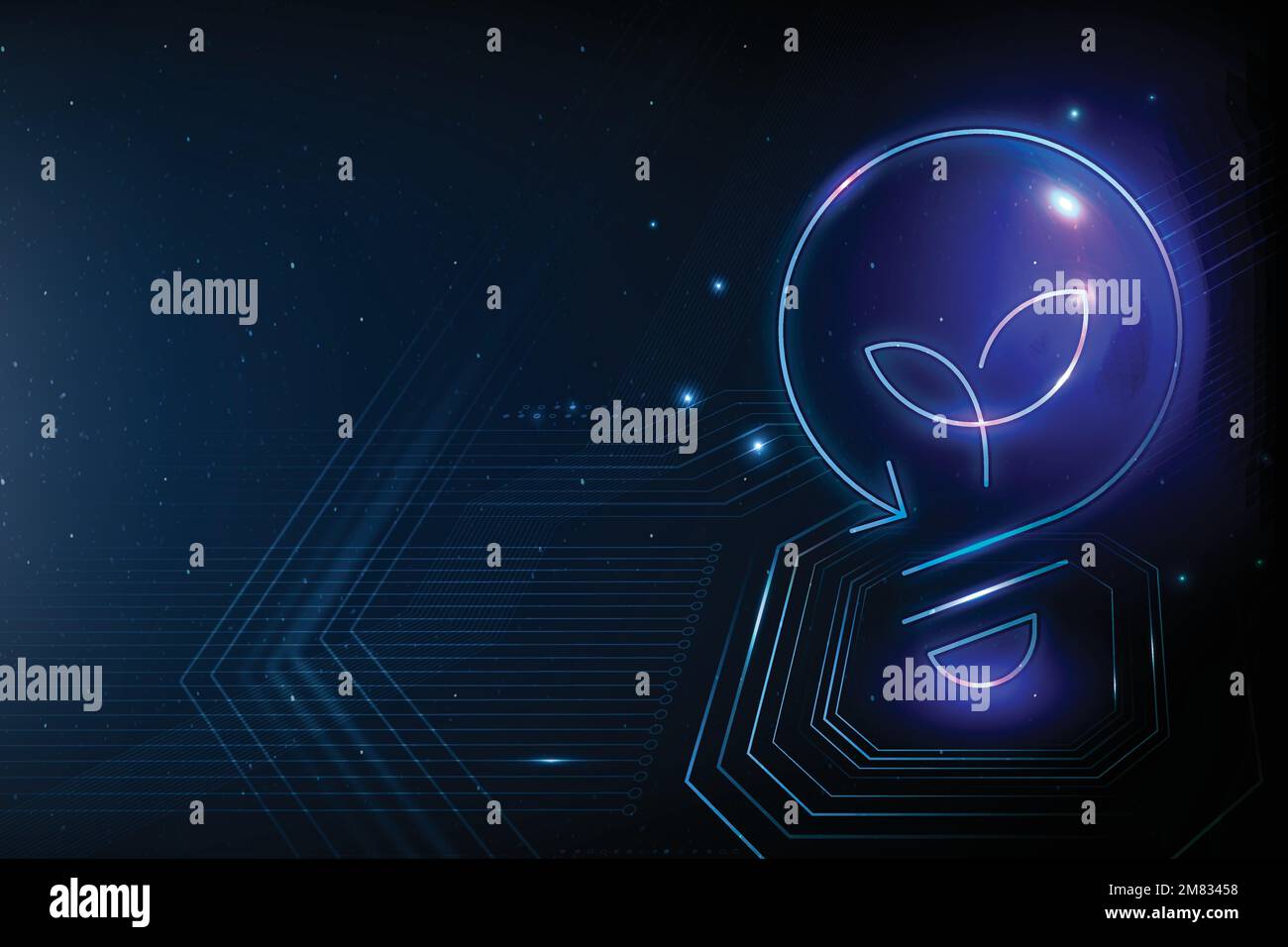 Light bulb vector background green energy technology Stock Vector Image ...