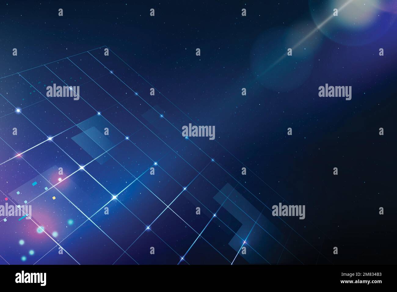 Technology background vector with grid pattern and flare Stock Vector ...