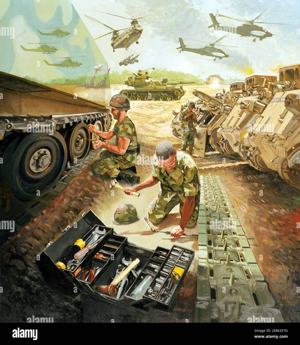 Artwork: "Maintaining" 1985. Artist: Jim Butcher. Catalog Number: 7.1. ...